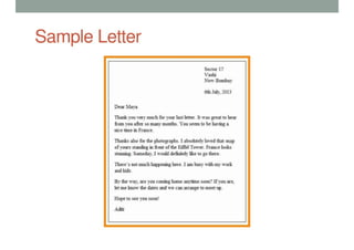 Informal Letter Writing | PDF