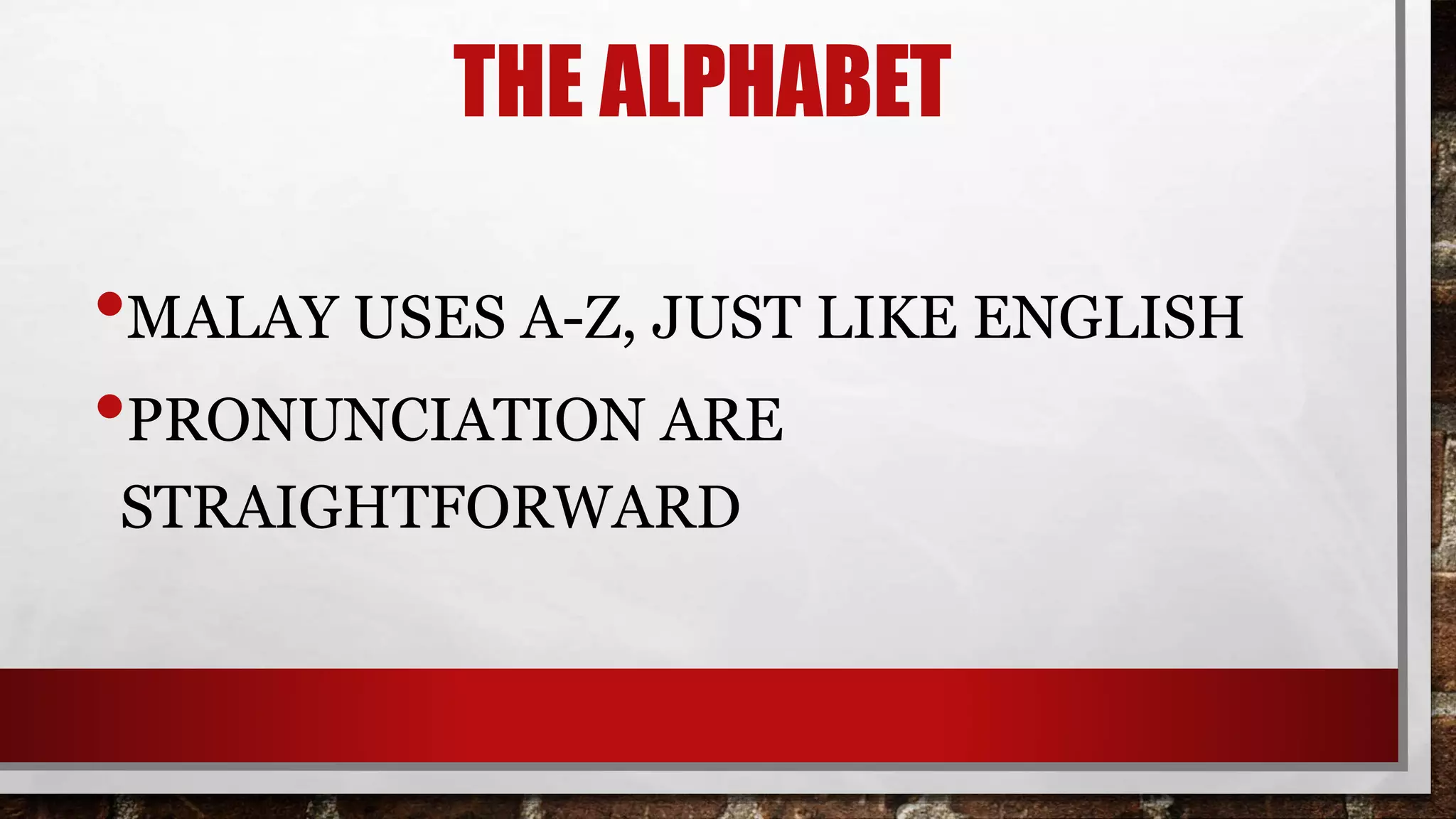 Informal malay pronunciation guide | PPTX