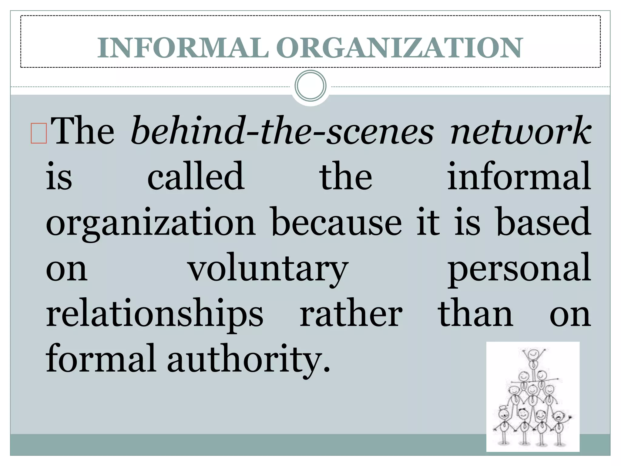 Informal organization | PPTX