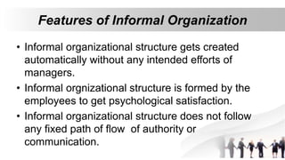 Informal organization | PPT