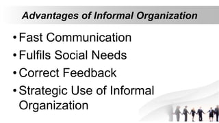 Informal organization | PPT