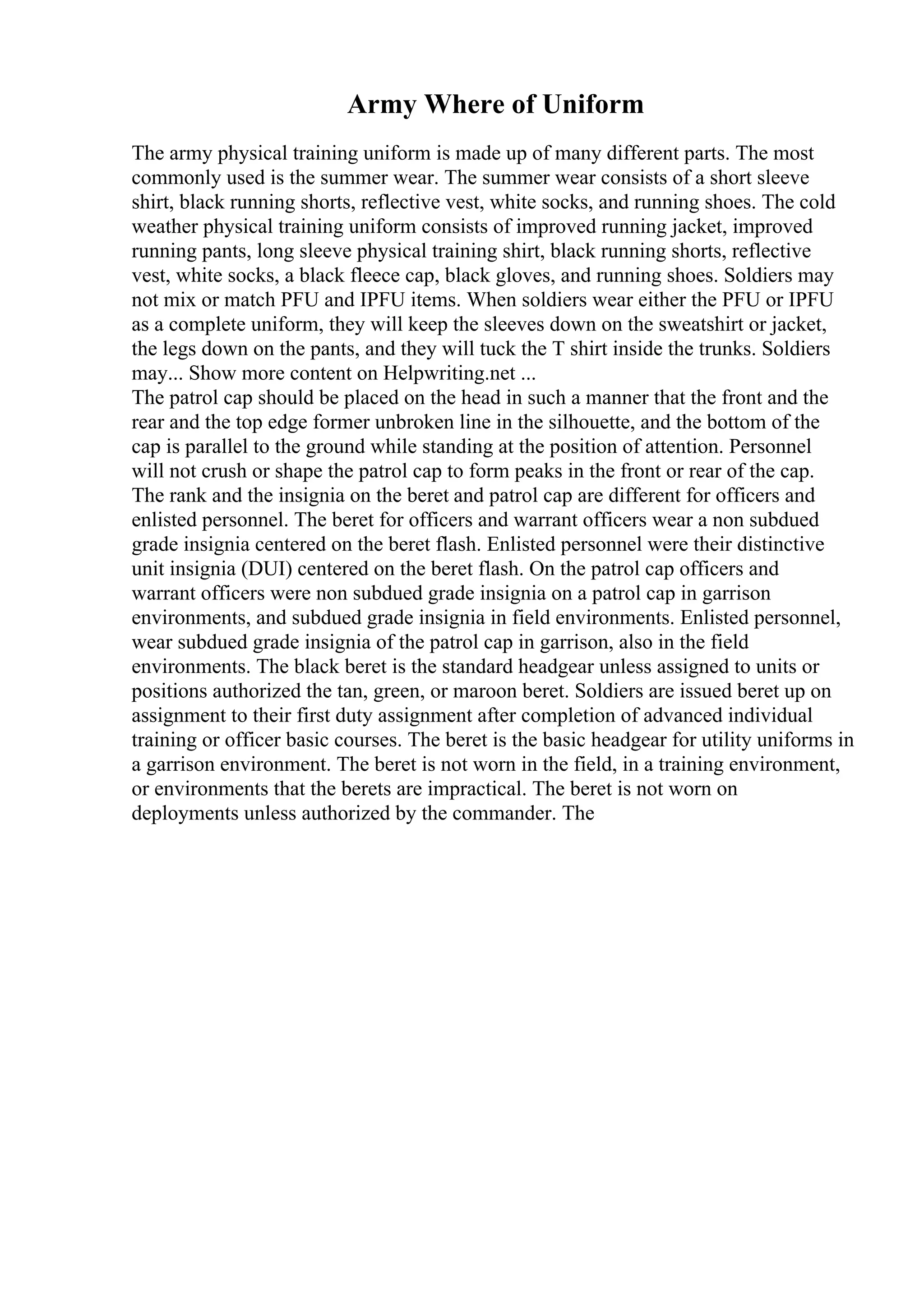 Informal Outline For Essay. | PDF