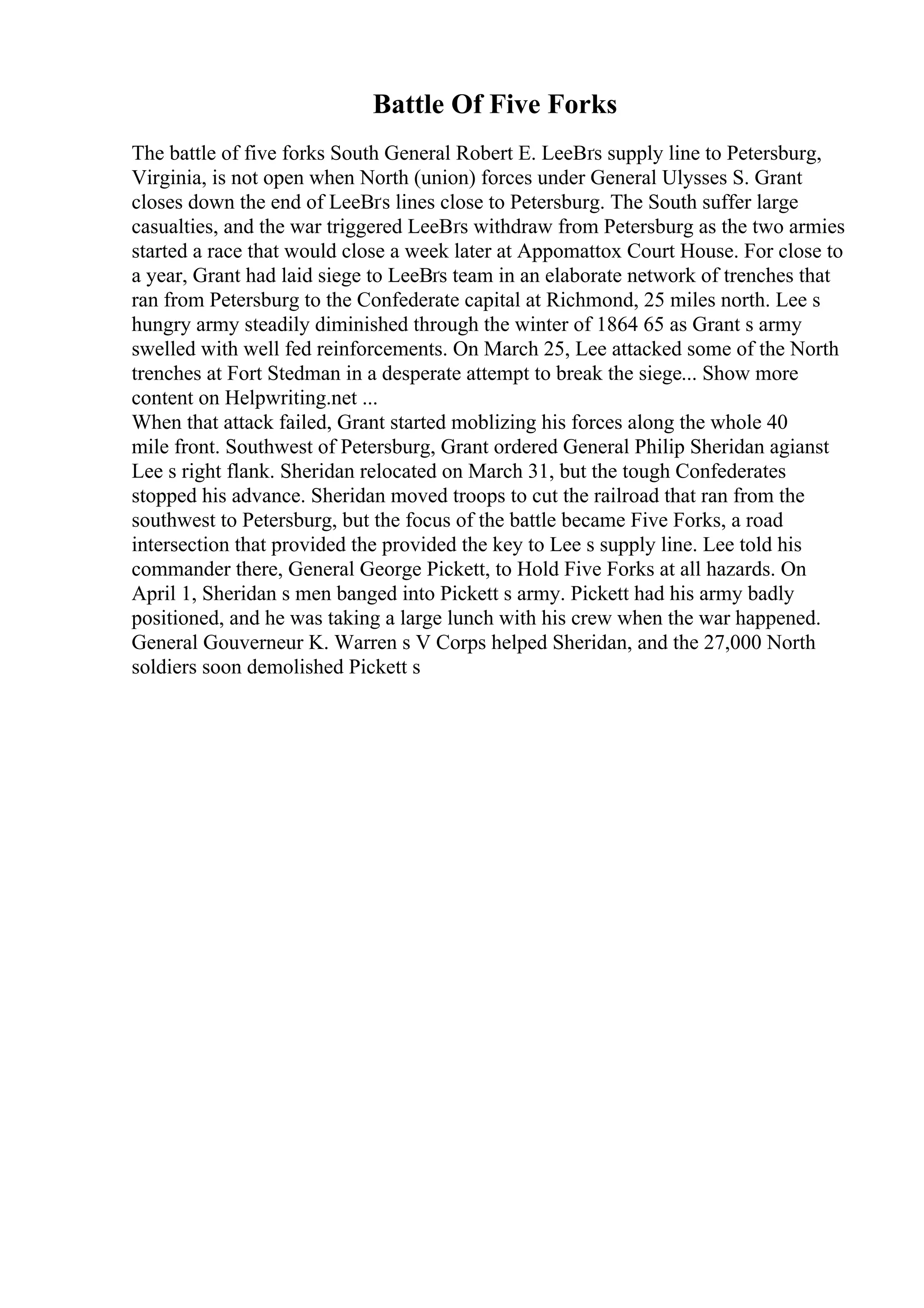 Informal Outline For Essay. | PDF