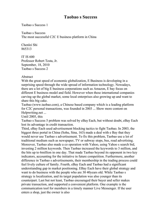 Informal Outline For Essay. | PDF