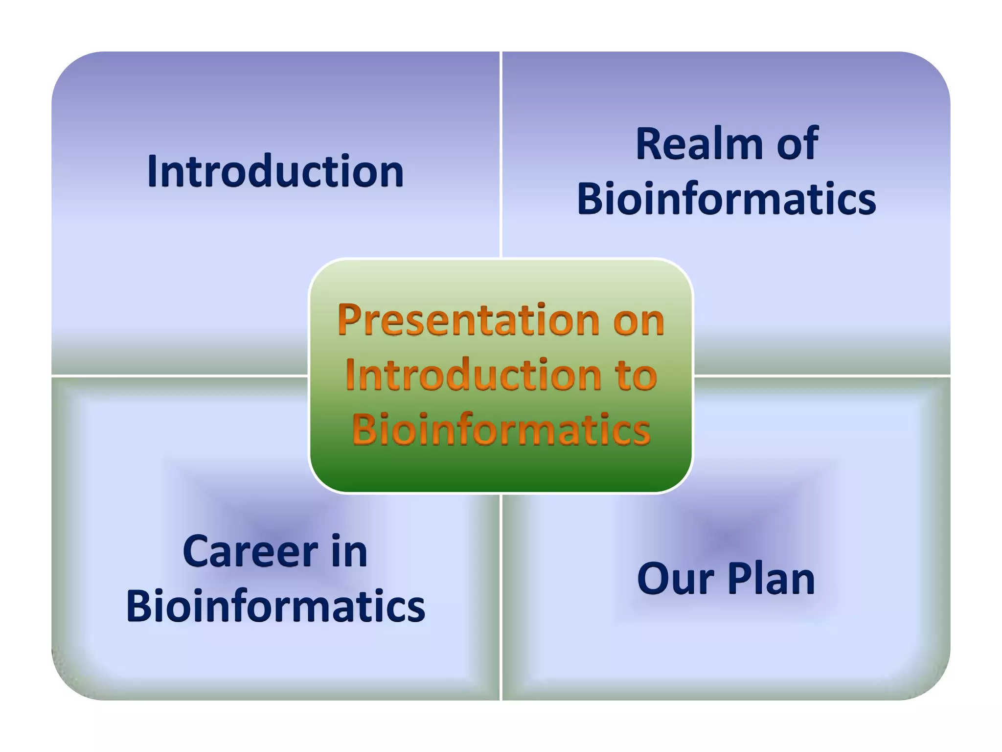 Informal presentation on bioinformatics | PPT