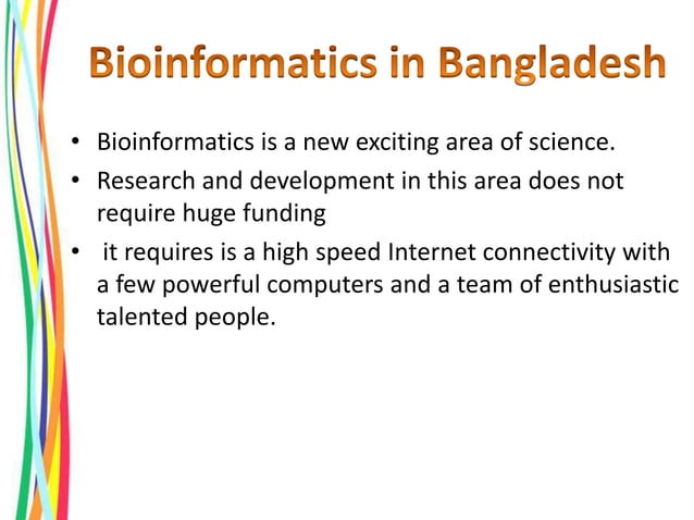 Informal presentation on bioinformatics | PPT