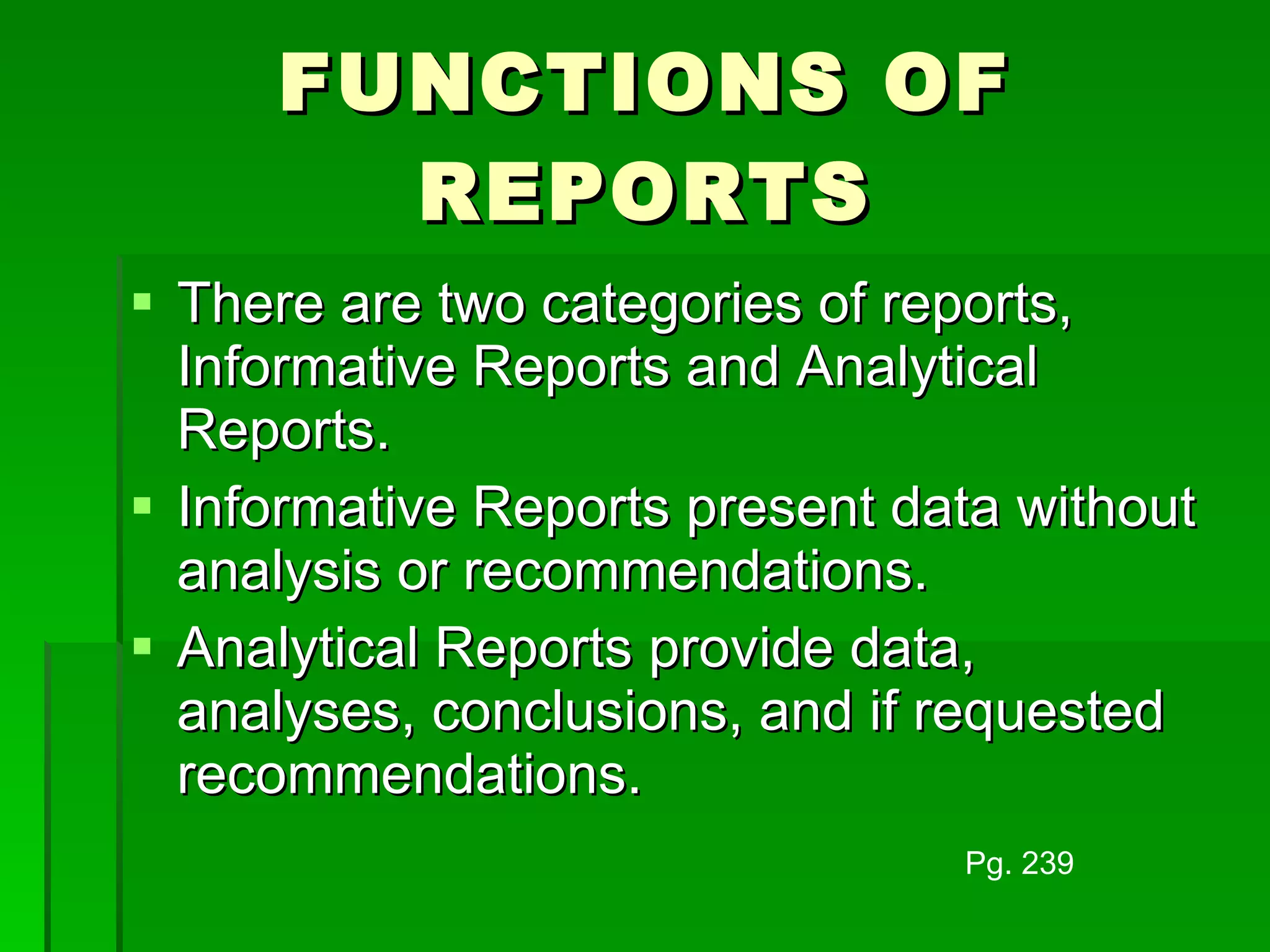 Informal Reports | PPT
