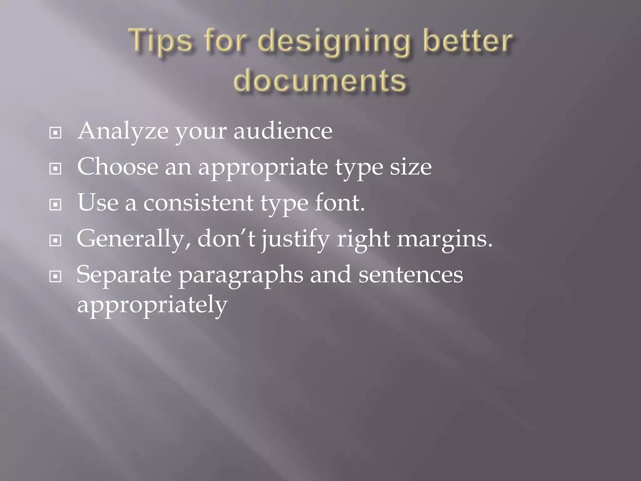Informal reports, Guidelines for writing informal reports | PPTX