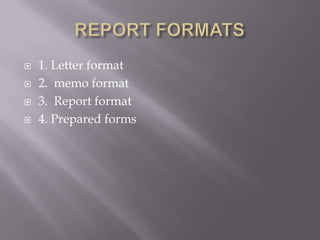 Informal reports, Guidelines for writing informal reports | PPTX