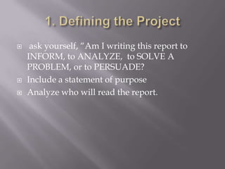 Informal reports, Guidelines for writing informal reports | PPTX