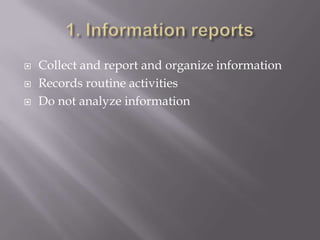 Informal reports, Guidelines for writing informal reports | PPTX