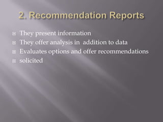 Informal reports, Guidelines for writing informal reports | PPTX
