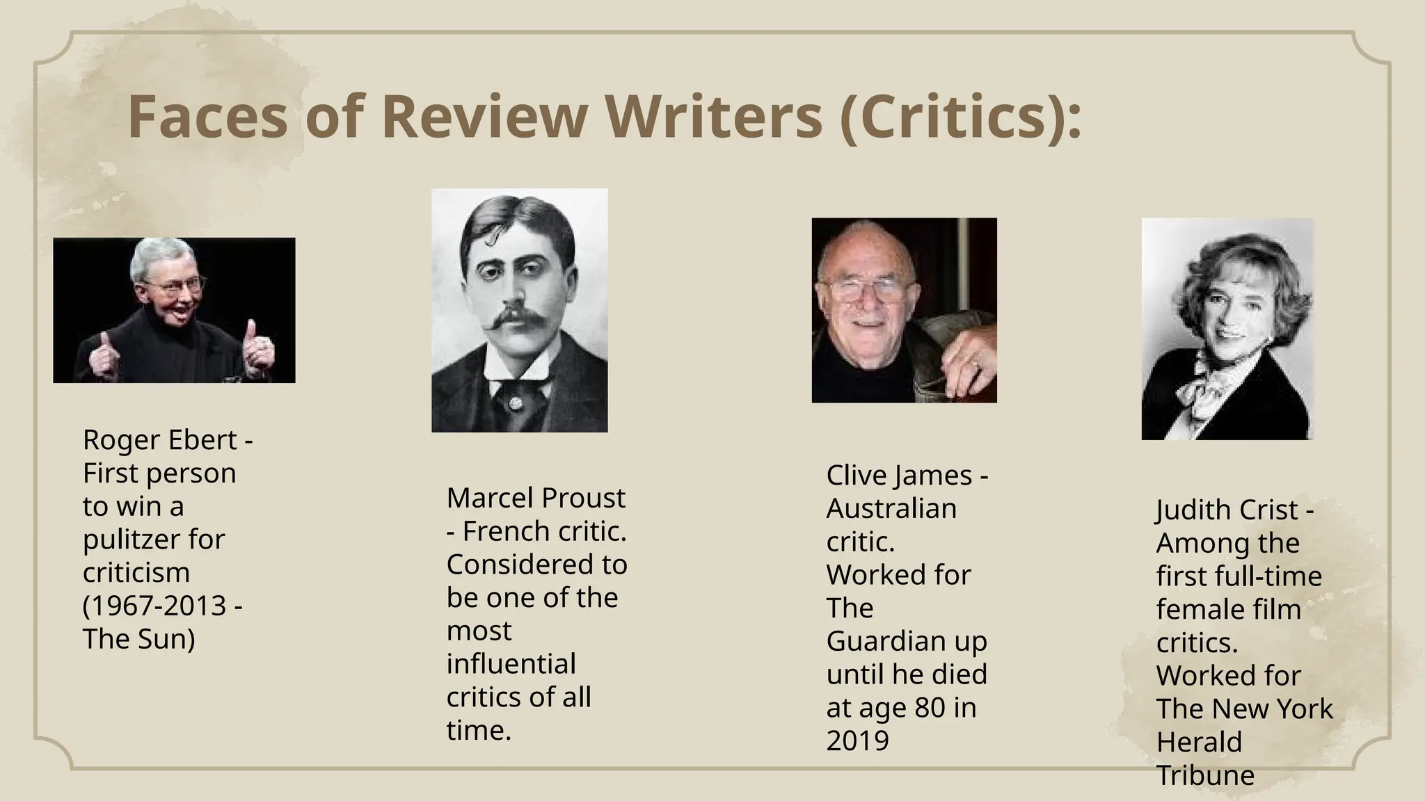 Informal Review Writing Teaching Resource | PPT