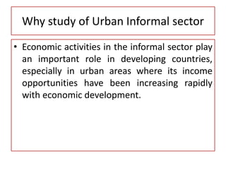 Informal sector | PPTX