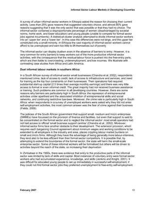 Informal sector labour markets in developing countries 0 | PDF