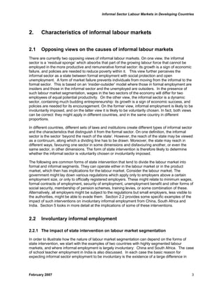 Informal sector labour markets in developing countries 0 | PDF