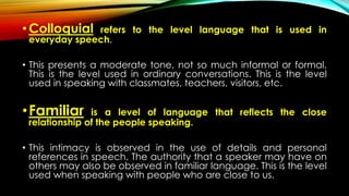 Informal Terminologies | PPT