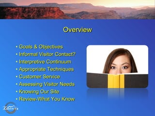 Informal visitor contacts final version | PPT