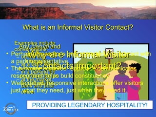 Informal visitor contacts final version | PPT
