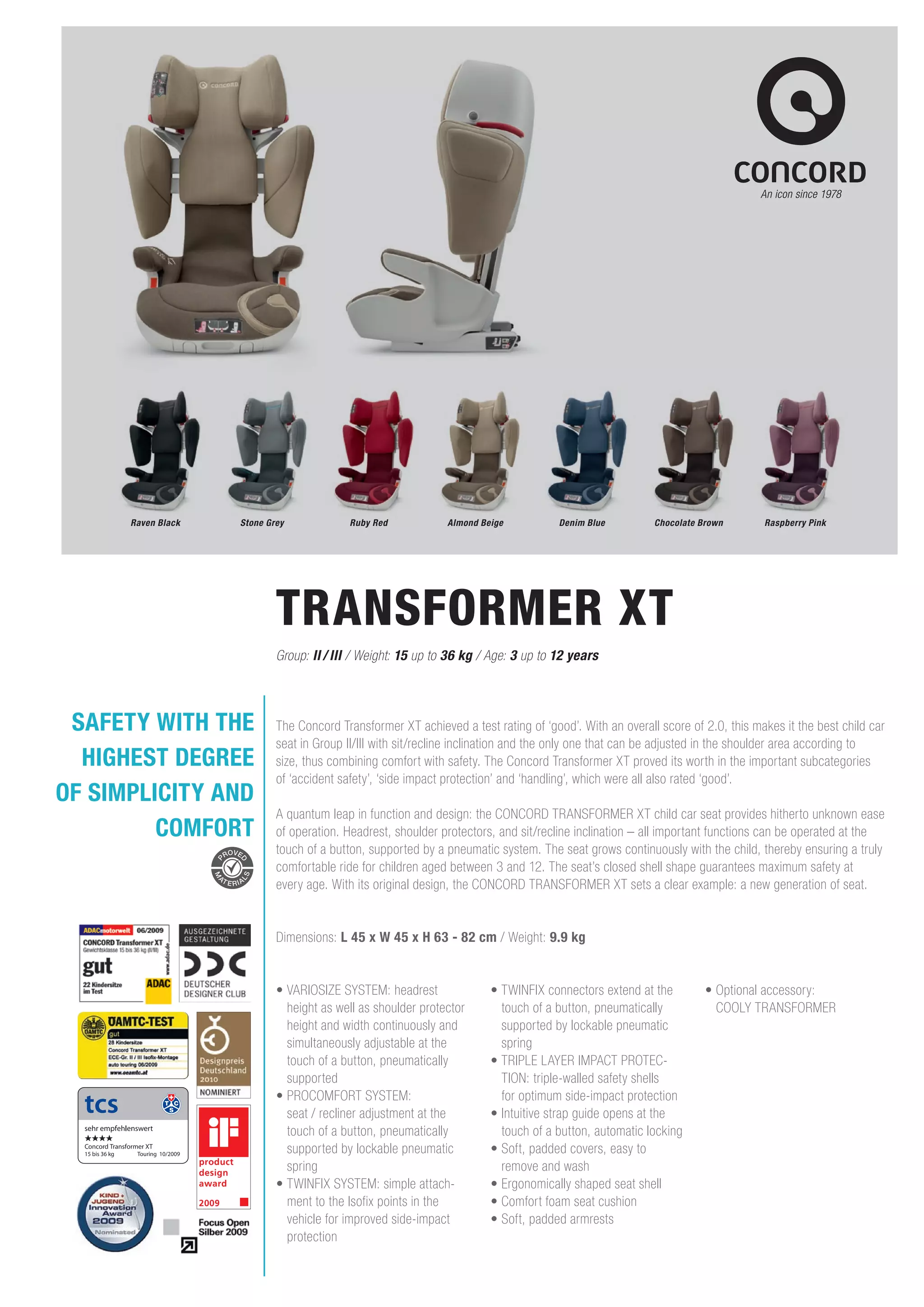 Informação produto concord transformer xt 2015 | PDF | Auto Type ...