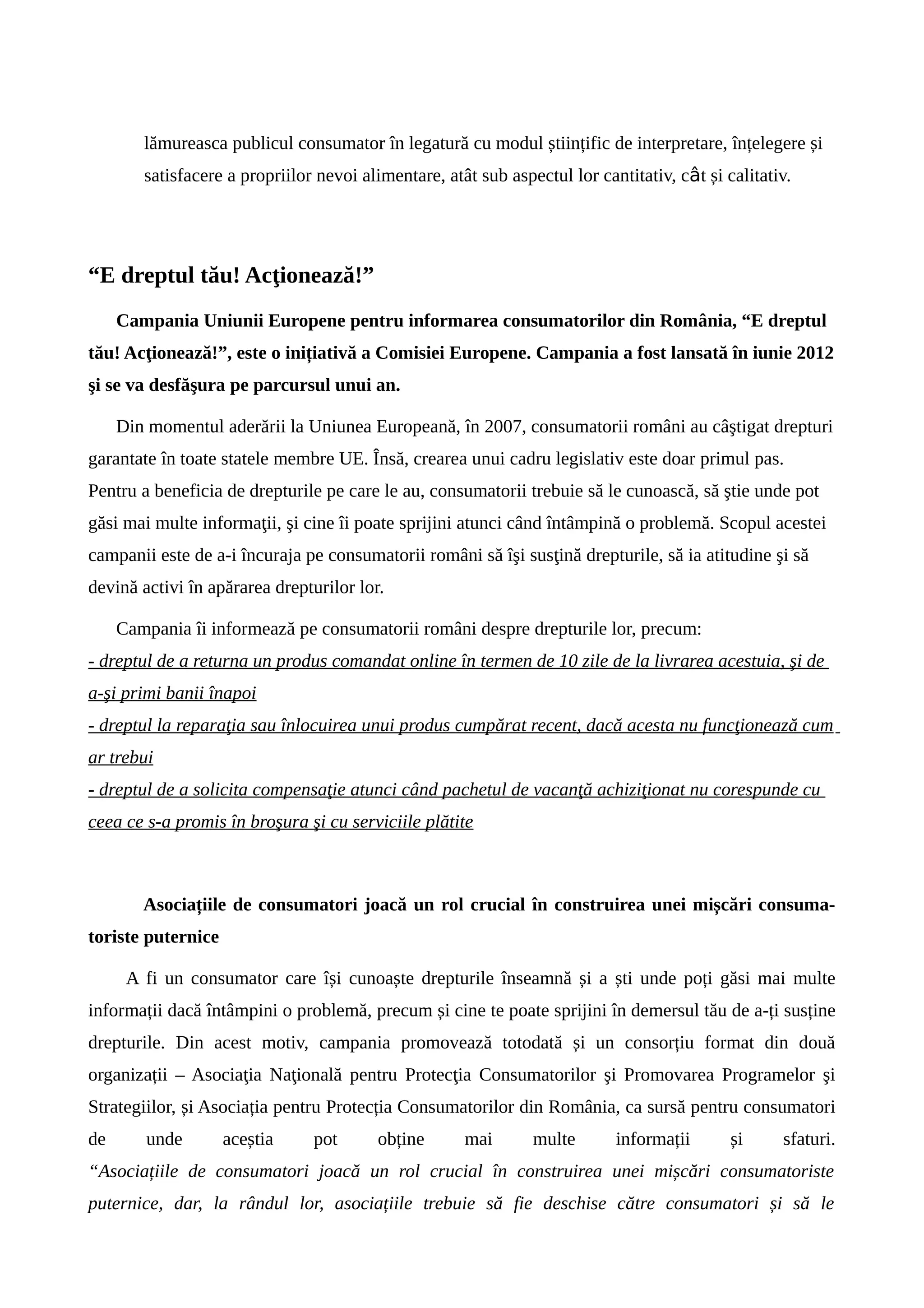 Informarea consumatorului | PDF