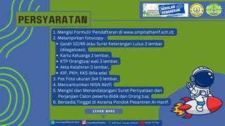 Informasi PPDB SMP IT AL-HANIF CIBEBER - CIANJUR | PDF