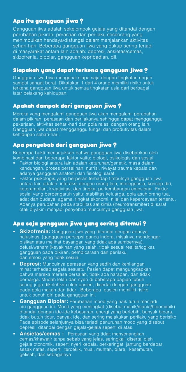 Informasi gangguan jiwa | PDF