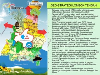 INFORMASI GEOGRAFIS LOMBOK TENGAH KABUPATEN.ppt