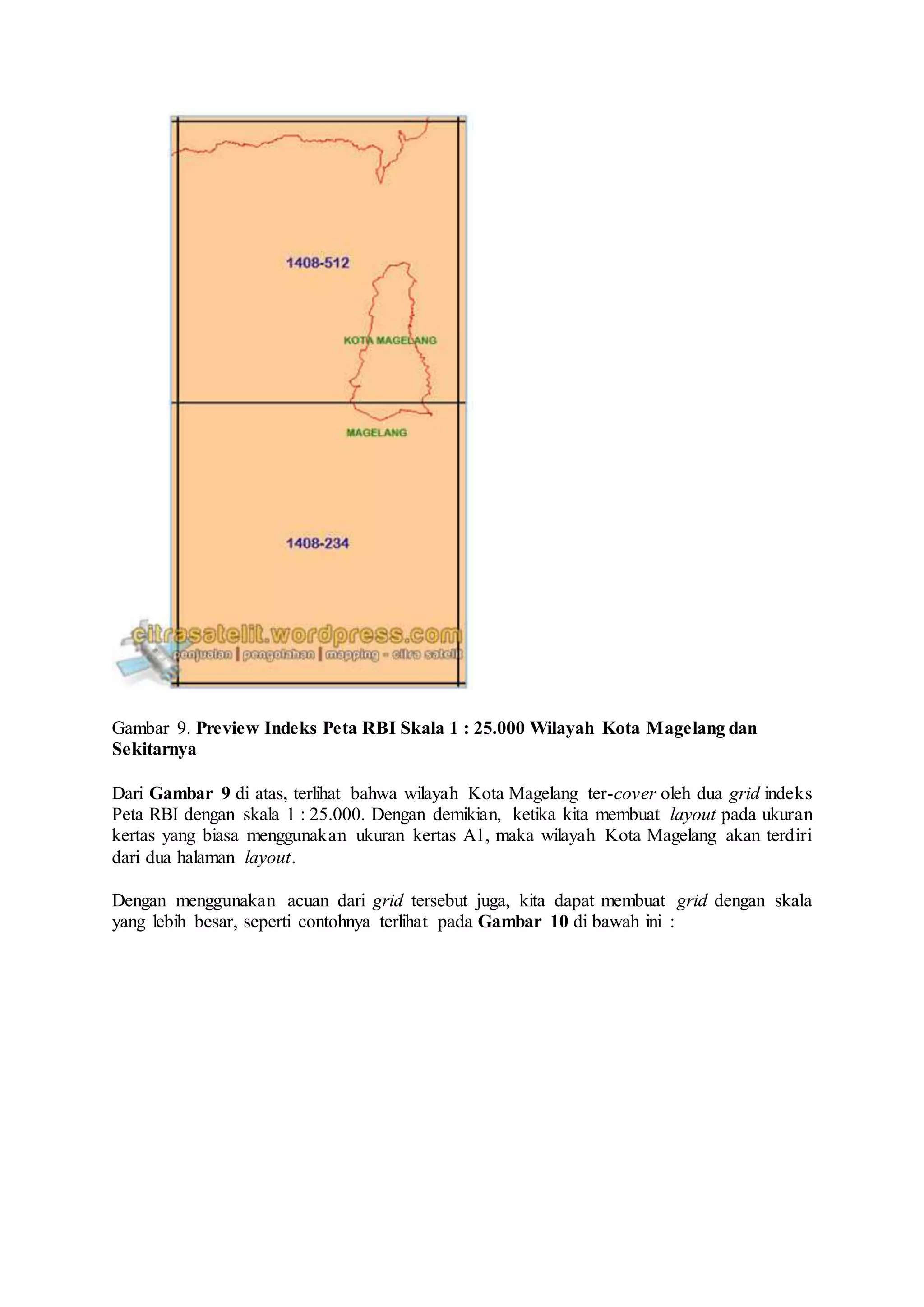 Informasi nomor lembar peta dan menghitung koordinat dari nomor lembar peta | DOCX