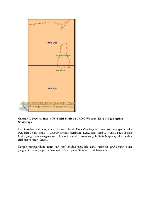 Informasi nomor lembar peta dan menghitung koordinat dari nomor lembar peta | DOCX
