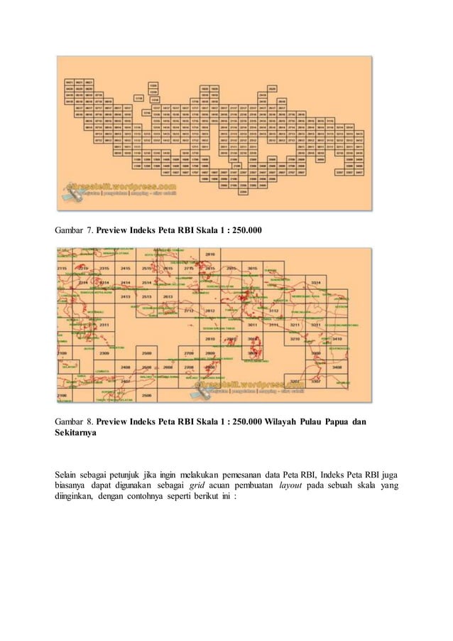 Informasi nomor lembar peta dan menghitung koordinat dari nomor lembar peta | DOCX