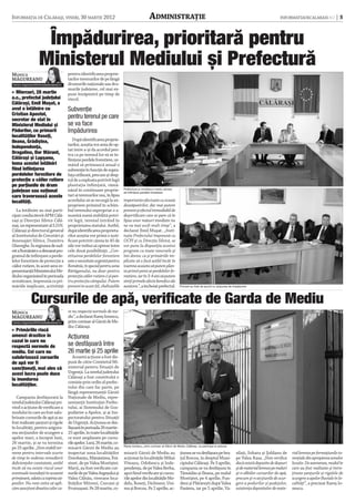 Informaţia de Călăraşi 30.03.2012