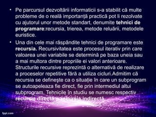 Tehnici de programare | PPT