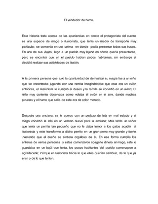 El vendedor de humo | DOCX