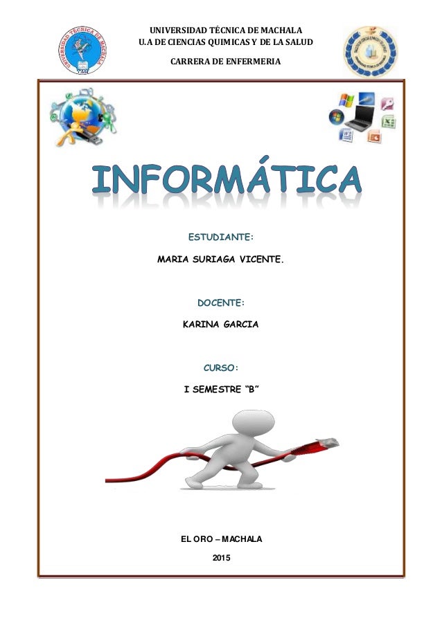 CARATULA DE INFORMATICA