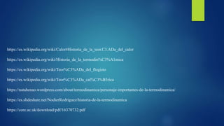 Calor Termodinamica | PPTX