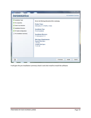Informatica client | PDF
