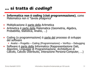 Informatica: una disciplina fondamentale per il XXI secolo | PDF ...