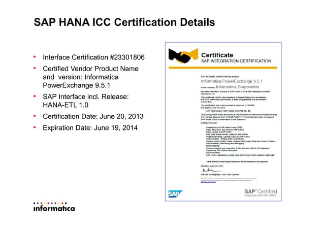 SAP HANA Data integration using Informatica | PDF