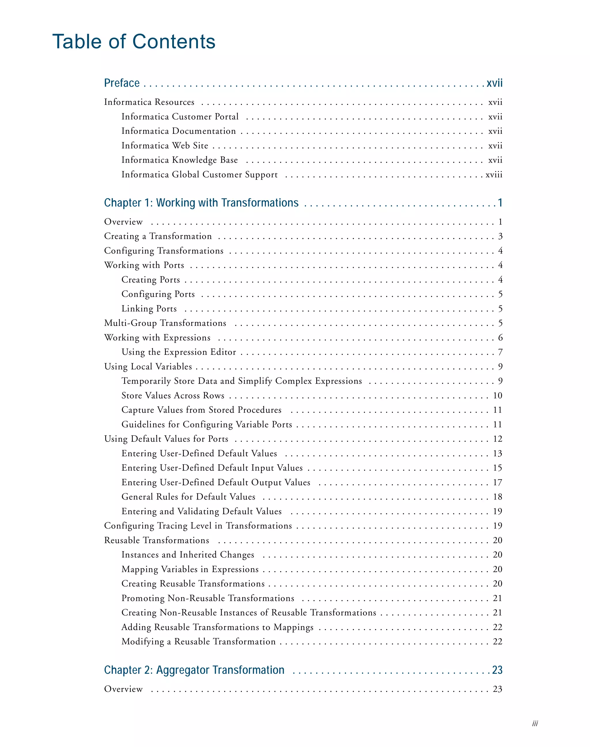 Informatica transformation guide | PDF | Web Development | Internet