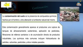 La Contaminación del aire suelo y agua | PPTX