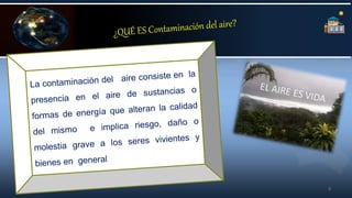 La Contaminación del aire suelo y agua | PPTX