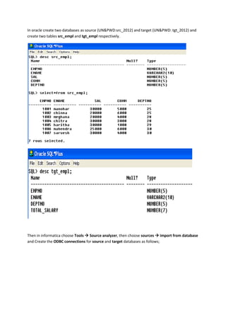Informatica expression transformation | DOCX