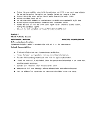 Informatica 5+years of experince | DOC