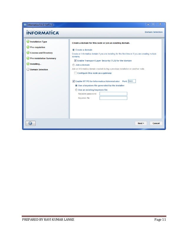 Informatica 91 installation-windows