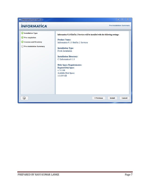 Informatica 91 installation-windows