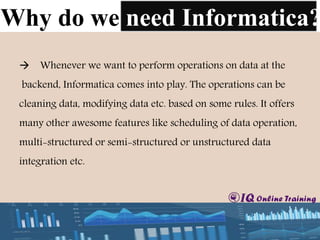 Informatica basics for beginners | Informatica ppt | PPTX