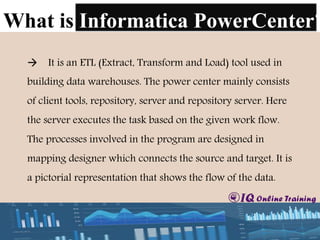 Informatica basics for beginners | Informatica ppt | PPTX