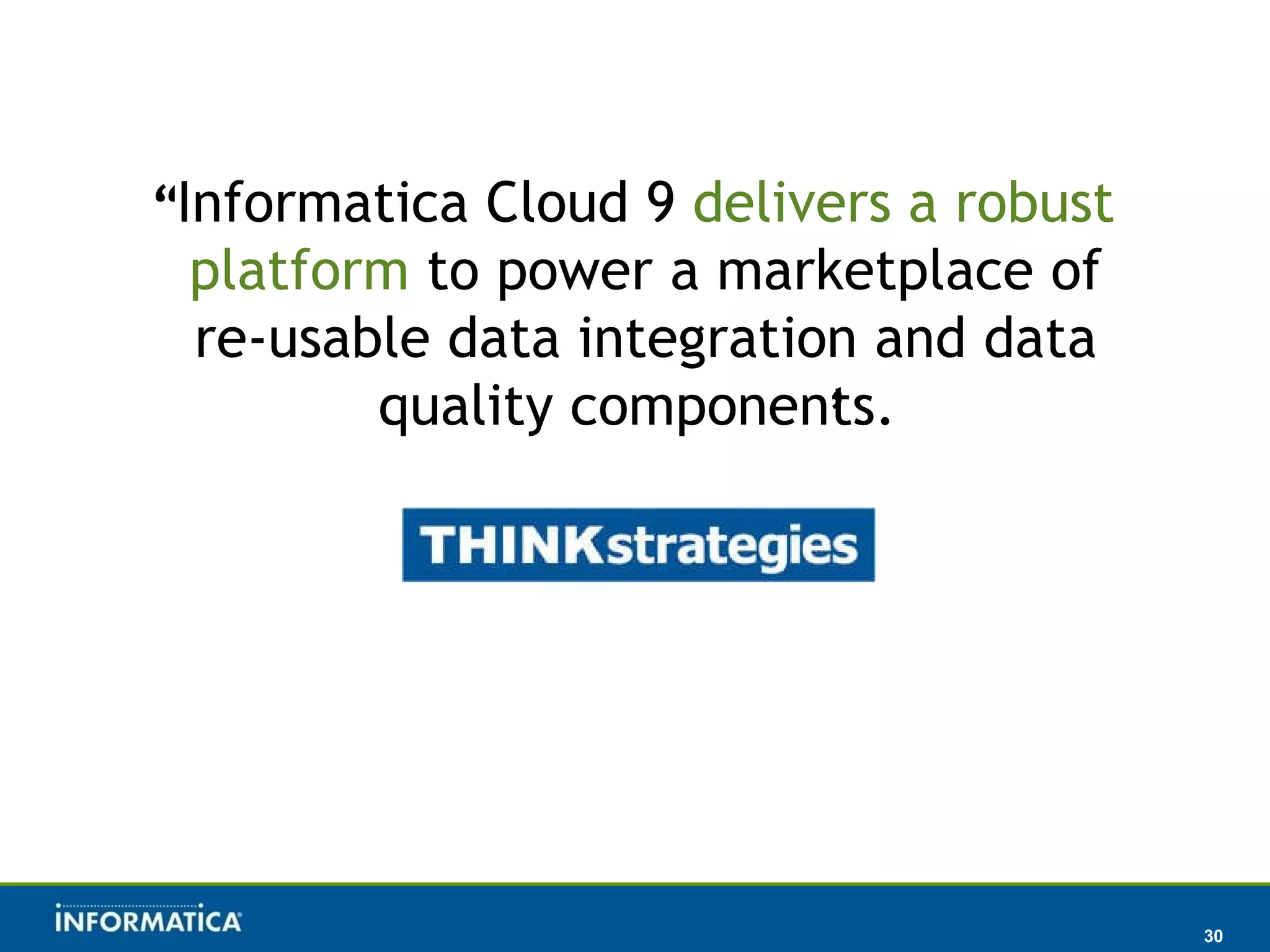 Informatica Cloud Overview | PPT