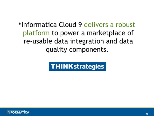 Informatica Cloud Overview | PPT | Cloud Computing | Internet